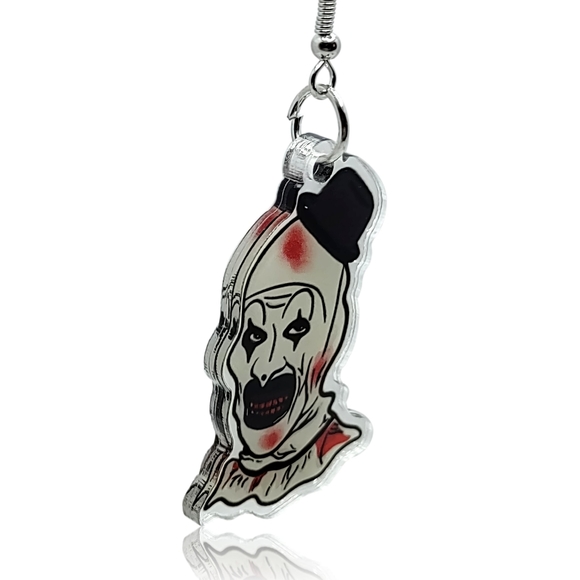 Jewelry | Horror Movie Terrifier Art The Clown Dangling Earrings | Poshmark